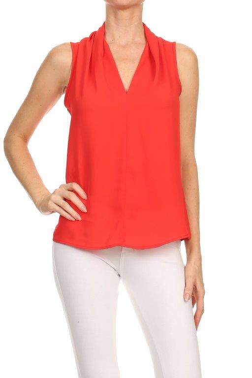 LK Luv Women’s Basic V Neck 3/4 Sleeve Office Blouse Top – Made In USA ...